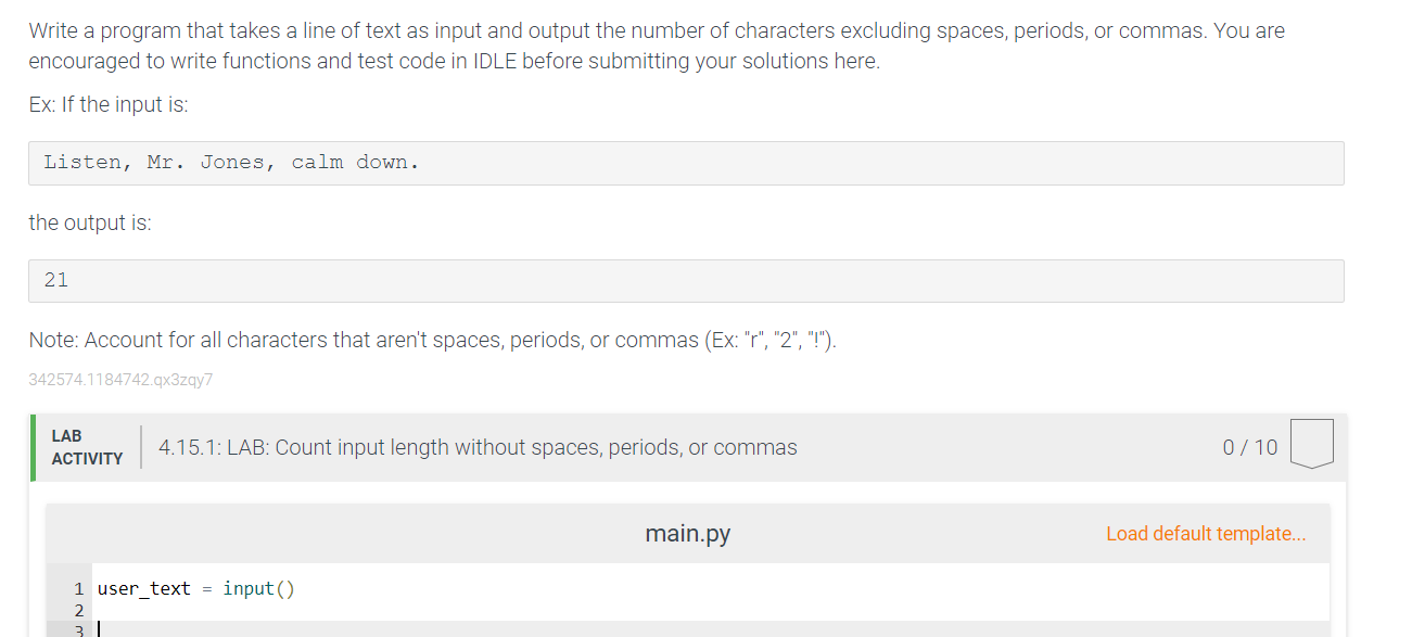Solved Write A Program That Takes A Line Of Text As Input