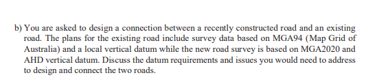 Solved b) You are asked to design a connection between a | Chegg.com