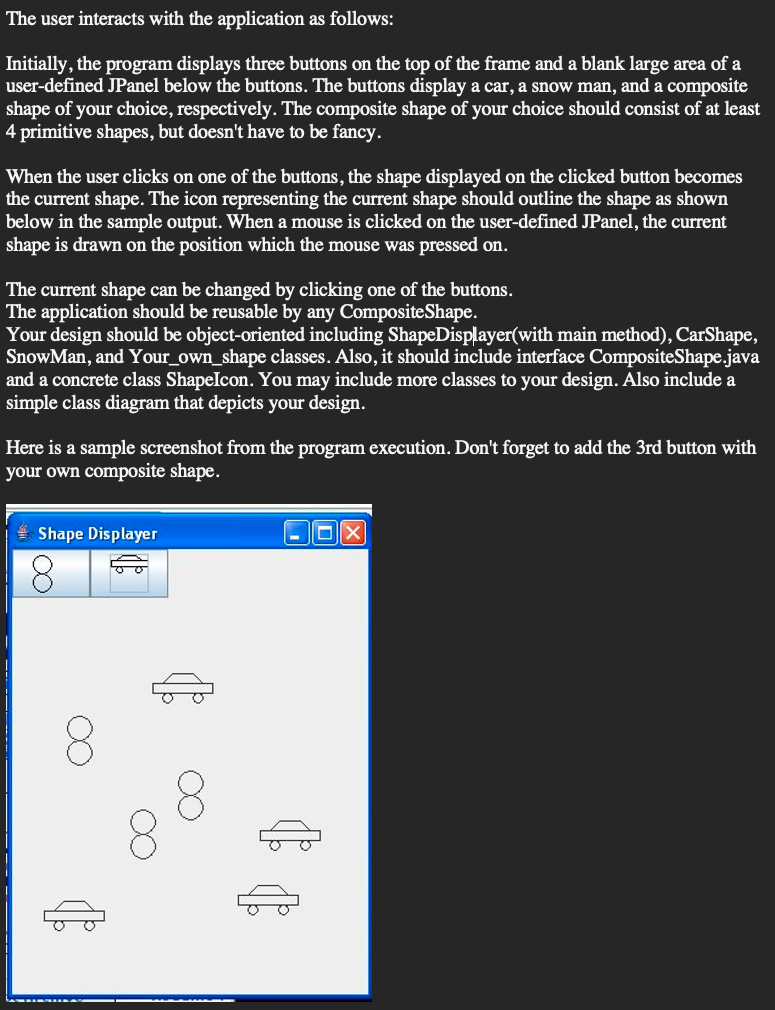 Solved import java.awt.*; import java.awt.geom.*; import | Chegg.com
