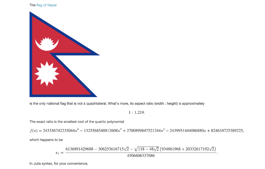 The flag of Nepal is the only national flag that is | Chegg.com