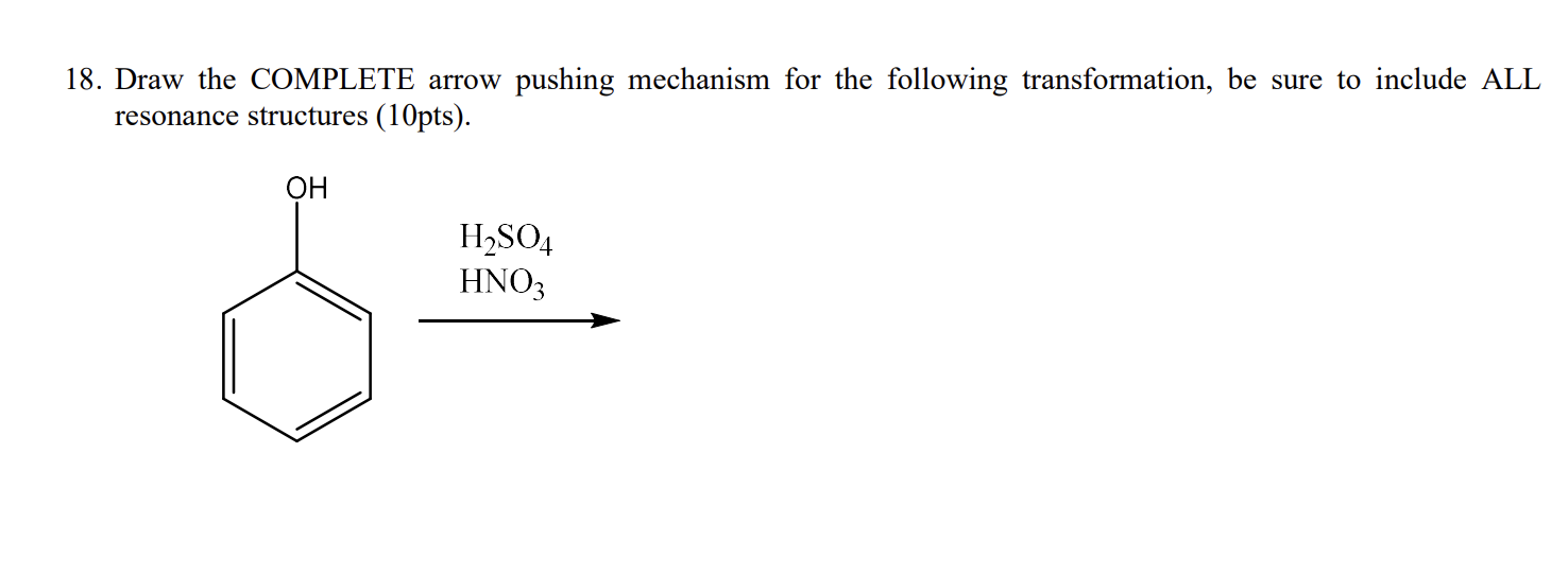 Solved Draw the COMPLETE arrow pushing mechanism for the | Chegg.com