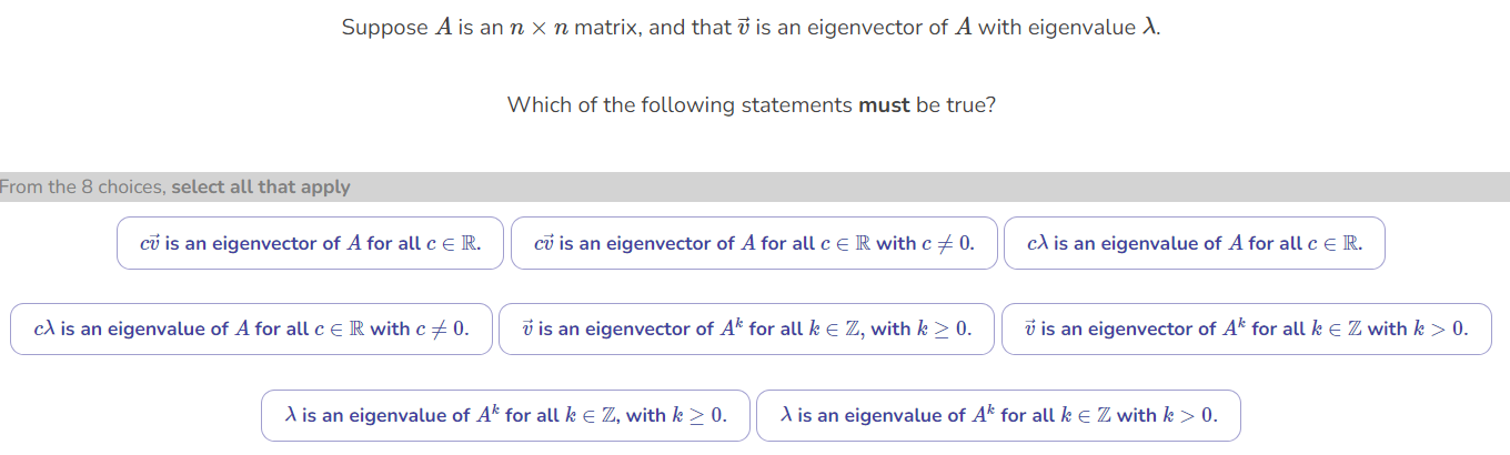 Solved Suppose A is an n×n matrix, and that v is an | Chegg.com