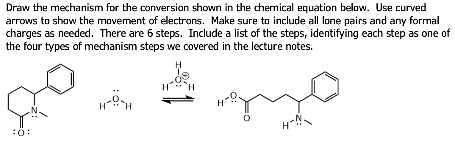 Solved Draw the mechanism for the conversion shown in the | Chegg.com