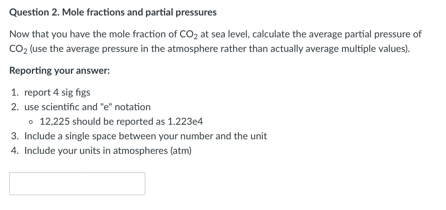 Solved Partial pressures, mole fractions, ideal gas law, and | Chegg.com