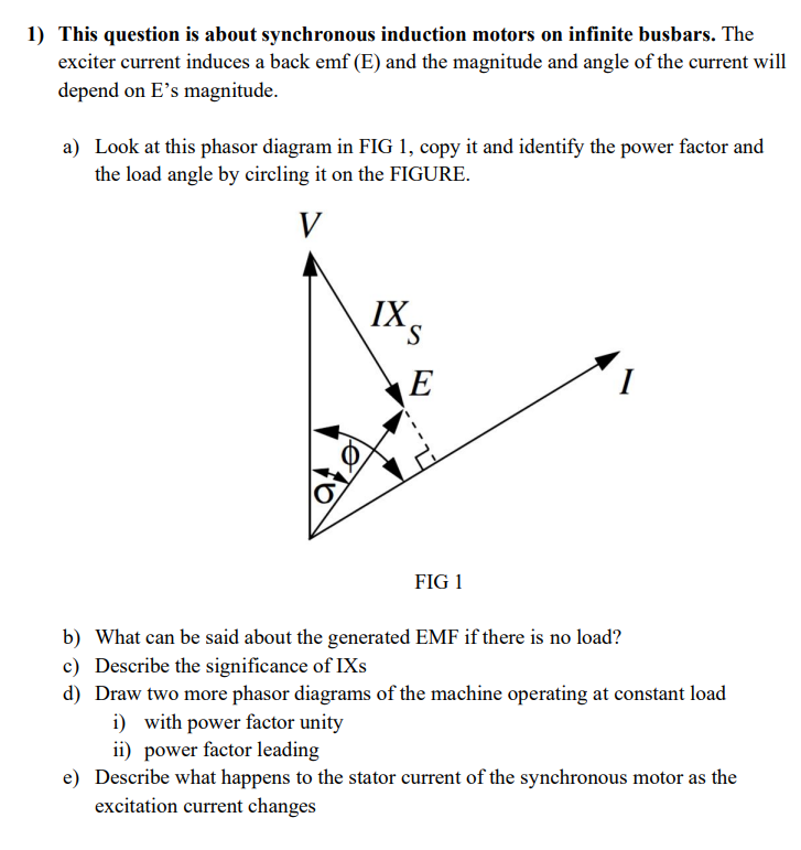 Solved 1) ﻿This question is about synchronous induction | Chegg.com