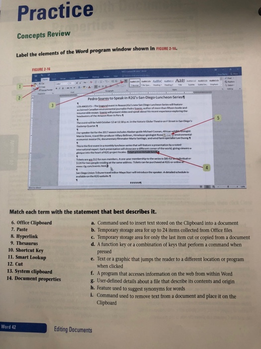 Solved Practice Concepts Review Label the elements of the | Chegg.com