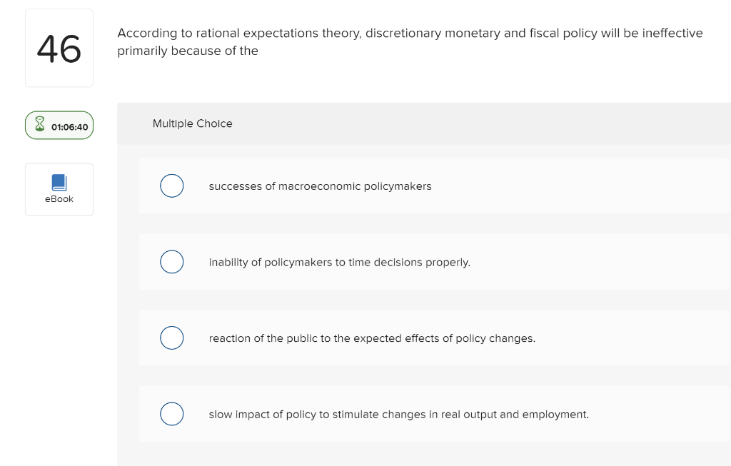 Solved In the mainstream view, the economic instability | Chegg.com