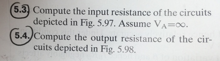 Solved Compute the input resistance of the circuits depicted | Chegg.com