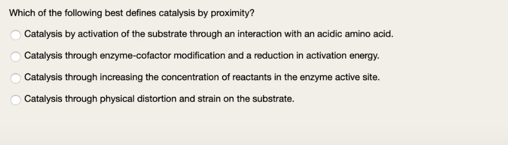 Solved Which of the following best defines catalysis by | Chegg.com