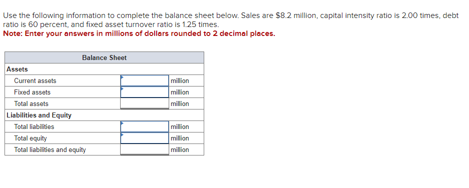 Solved Use the following information to complete the balance | Chegg.com