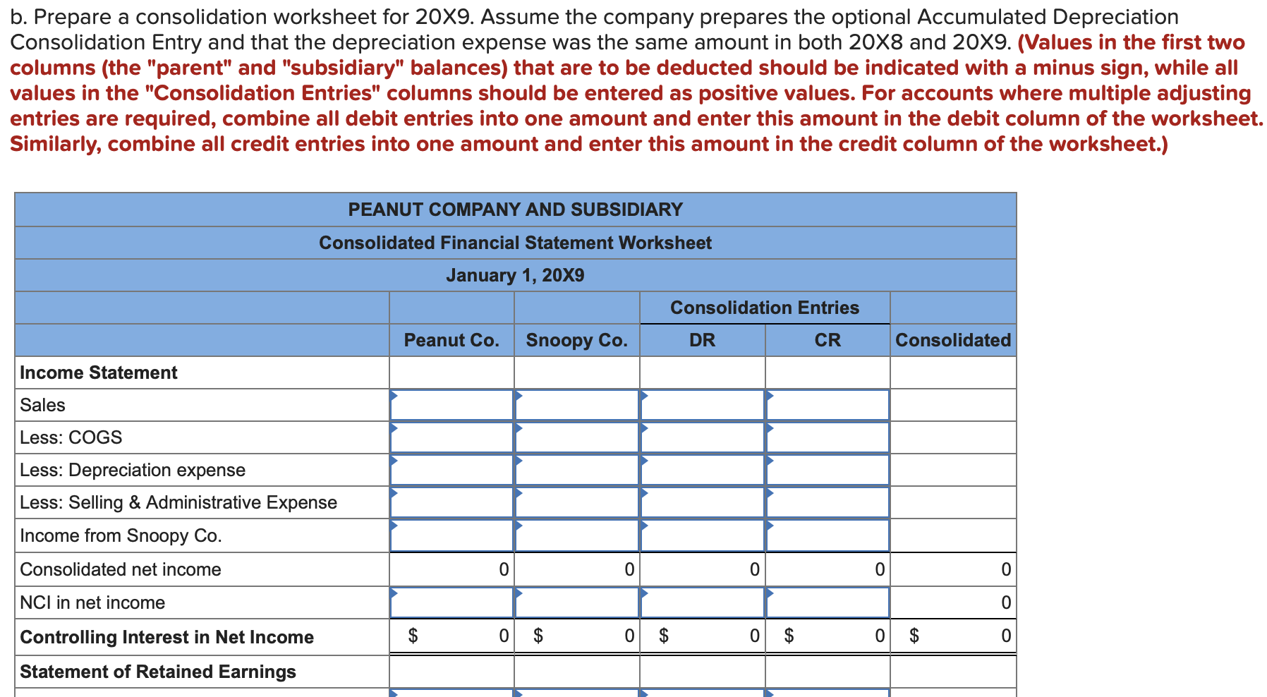 Peanut Company acquired 80 percent of Snoopy | Chegg.com