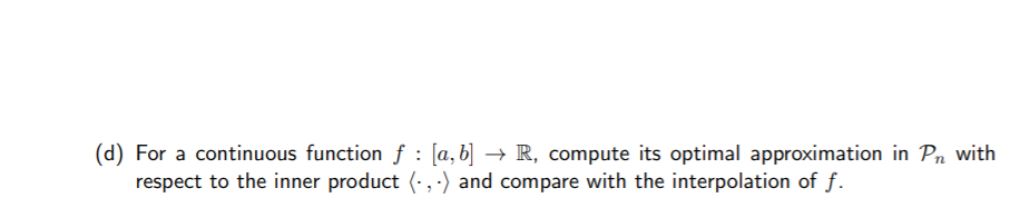 2. [Interpolation and optimal 2-norm approximation, | Chegg.com