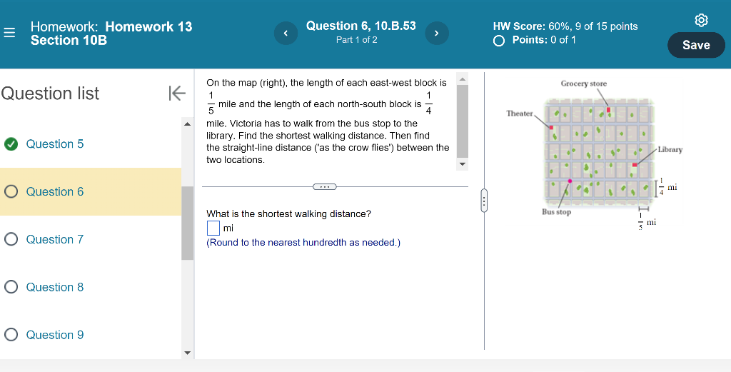 Solved Question list On the map (right), the length of each | Chegg.com