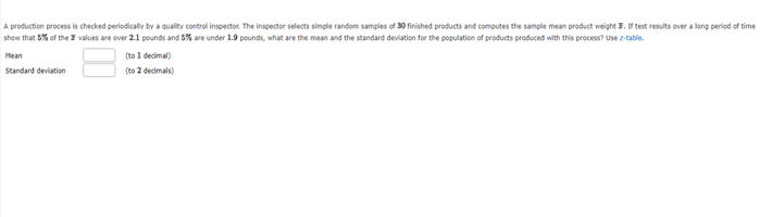 Solved A production process is checked periodically by a | Chegg.com