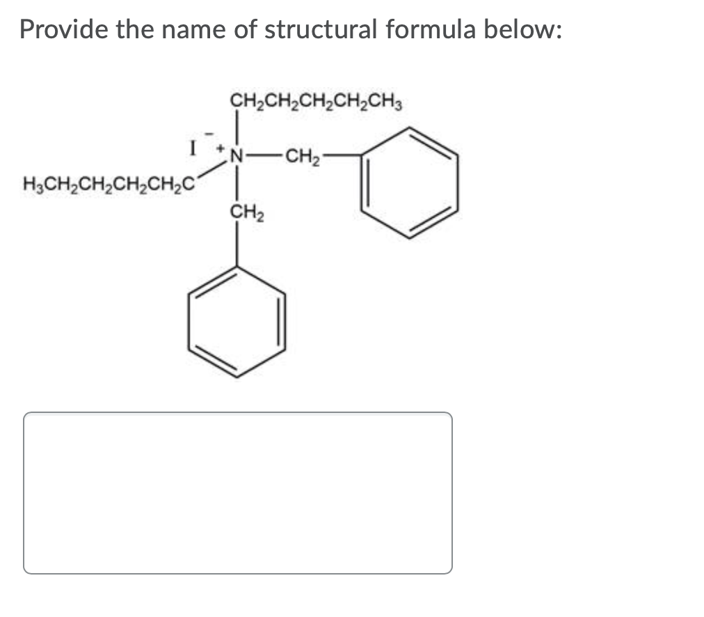 Solved Provide the name of structural formula below: | Chegg.com