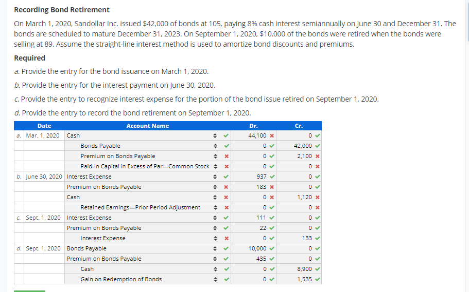 Solved Account Name Dr. Cr. Cash 44,100 x 0 Recording Bond | Chegg.com
