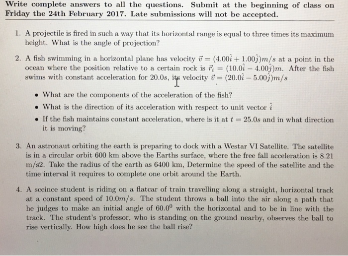 Solved A projectile is fired in such a way that its | Chegg.com
