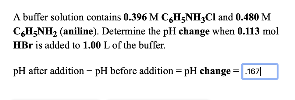 Solved A buffer solution contains 0.396 M C6H5NH3Cl and | Chegg.com