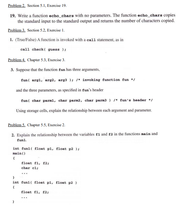 Problem 2. Section 5.1, Exercise 19. 19. Write a | Chegg.com