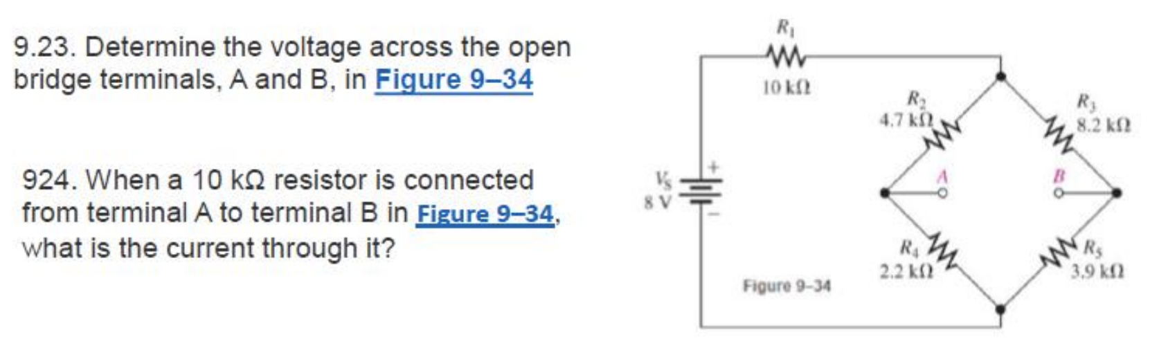 Solved 9.23. Determine the voltage across the open bridge | Chegg.com