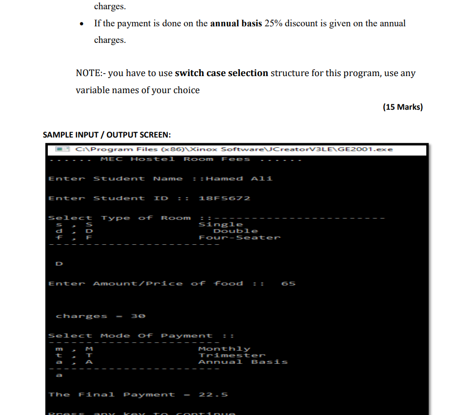 Solved 3) a. Write a java program which accepts student | Chegg.com
