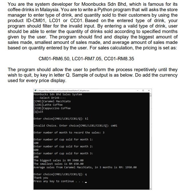 Solved Please help me do the IPO and the python code. In | Chegg.com
