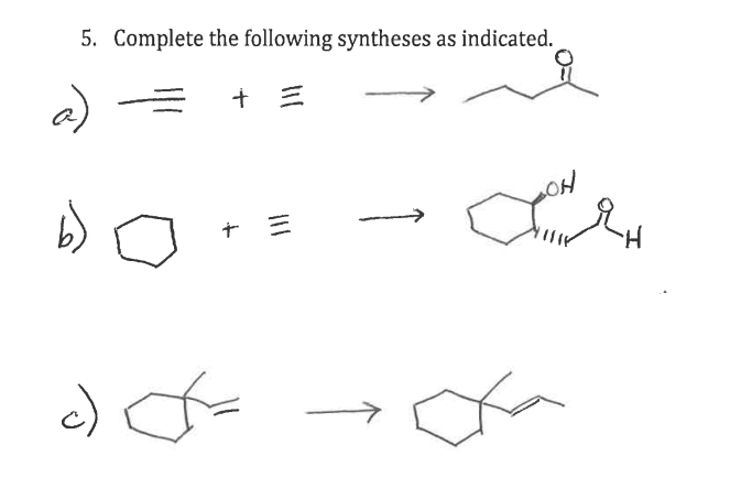 Solved Please help with these alkyne synthesis problems. | Chegg.com