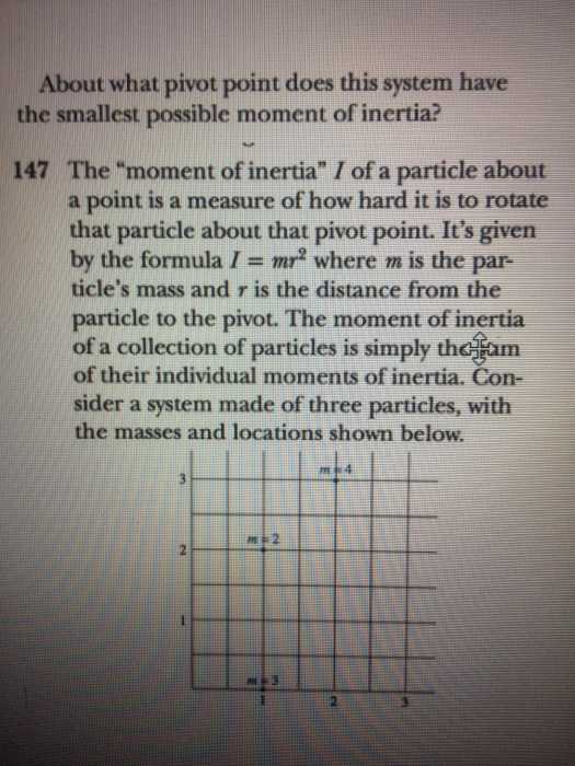 Solved About what pivot point does this system have the | Chegg.com