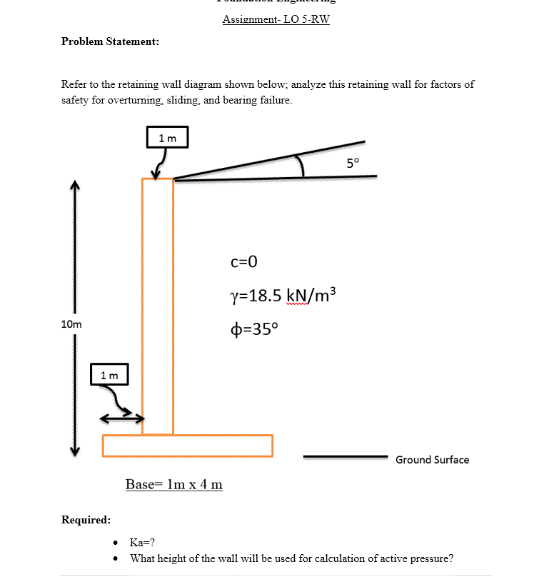 Solved Assignment-LO 5-RW Problem Statement: Refer to the | Chegg.com