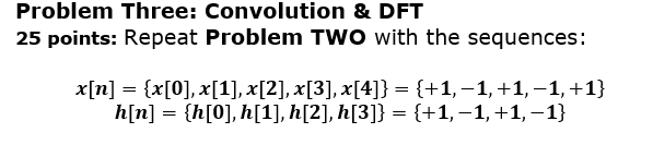 Solved Problem Three: Convolution & DFT 25 points: Repeat | Chegg.com