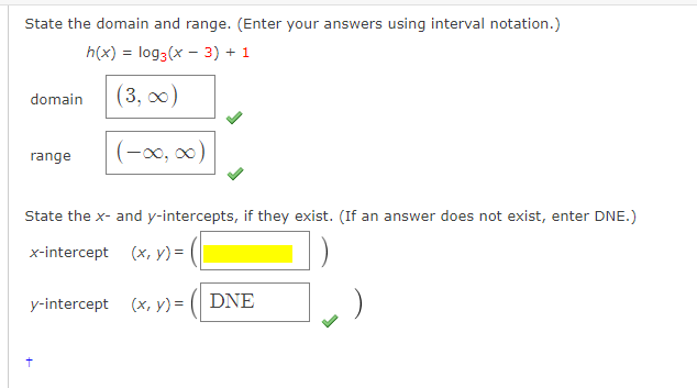 Solved State the domain and range. (Enter your answers using | Chegg.com