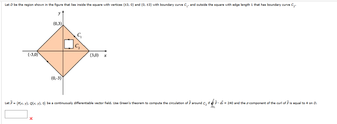 Solved (Calc 7.3)Let D be ﻿the region shown in ﻿the figure | Chegg.com
