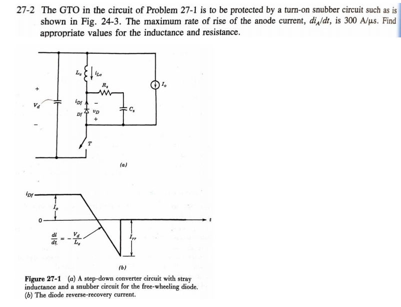 Solved 27-2 The GTO in the circuit of Problem 27-1 is to be | Chegg.com