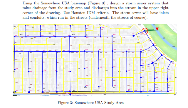 Using the Somewhere USA basemap (Figure 3), design a | Chegg.com