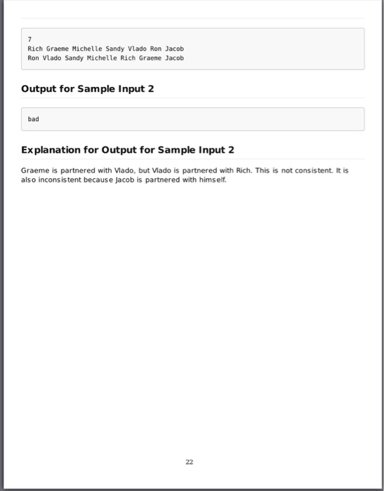 Solved CCC '14 S2 Assigning Partners Canadian Computing | Chegg.com