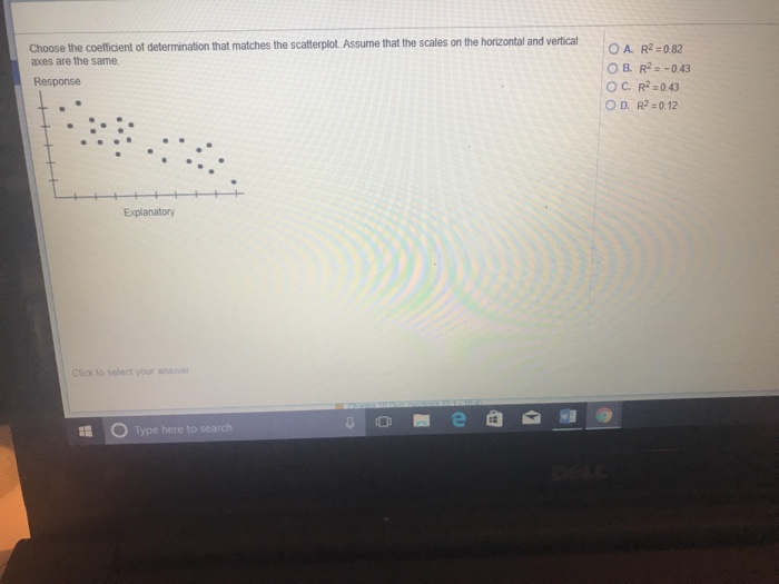 Solved Choose the coefficient of determination that matches | Chegg.com