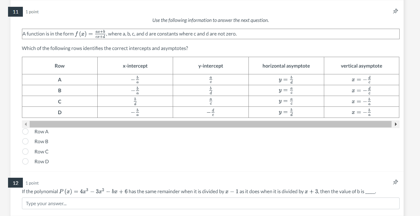 Solved Use the following information to answer the next | Chegg.com