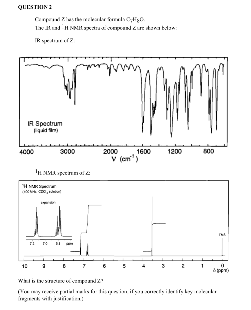 Solved QUESTION 2 Compound Z has the molecular formula | Chegg.com