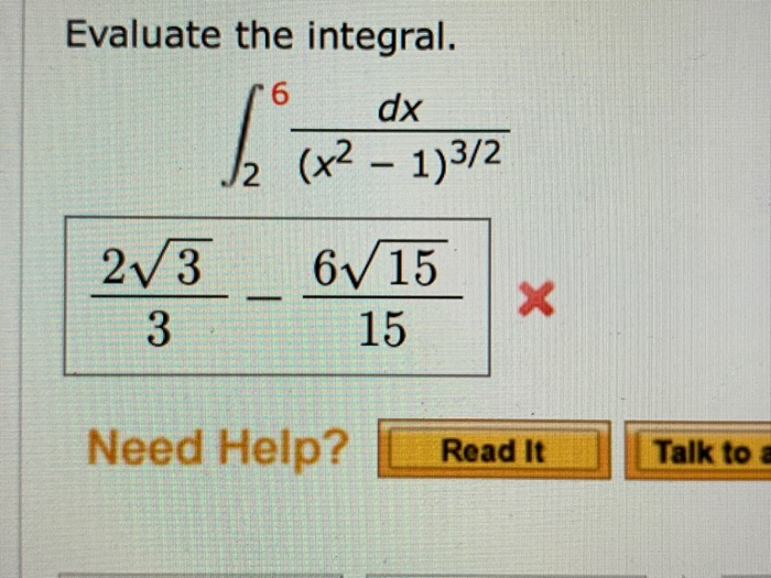 Solved Evaluate the integral. dx Jo (a2 + x2)3/2, a> o Need | Chegg.com