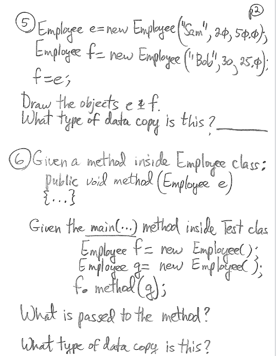 Solved Employee f= ﻿new Employee ("Bobl", 30, 25. | Chegg.com