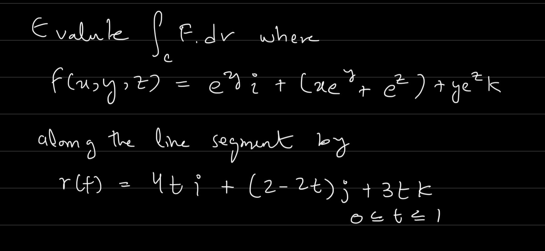 Solved Evalute ff. dr ff. dr where flasy, z) = eg i + Cue" + | Chegg.com