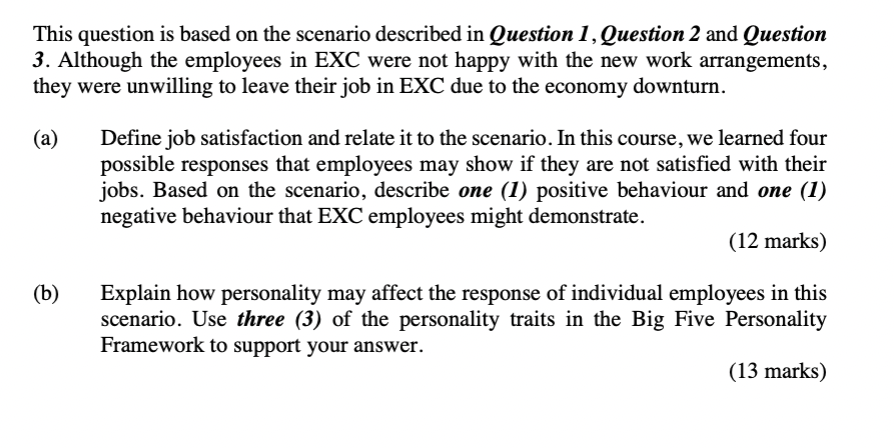 Solved This question is based on the scenario described in | Chegg.com