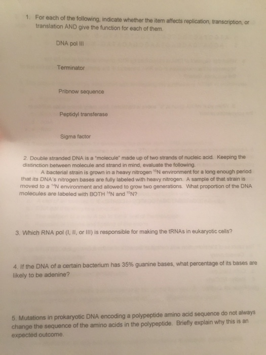 Solved For each of the following, indicate whether the item | Chegg.com
