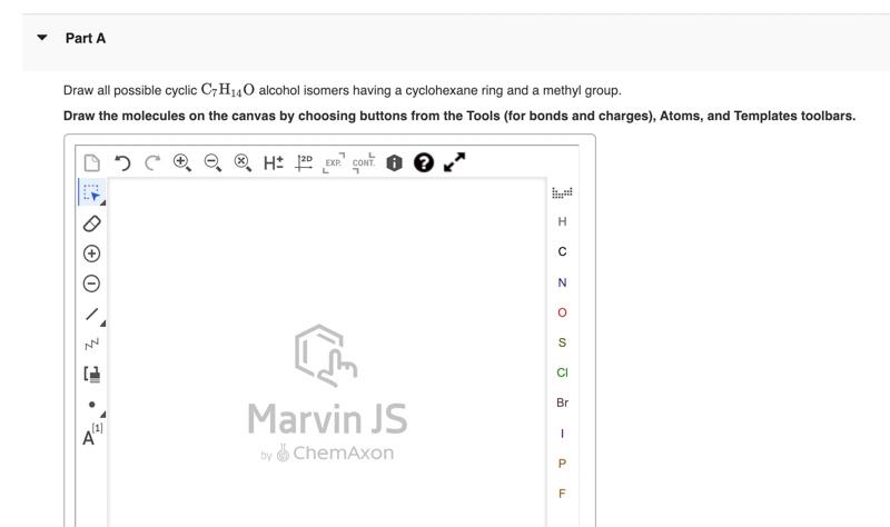 Solved Draw all possible cyclic C7H14O alcohol isomers | Chegg.com