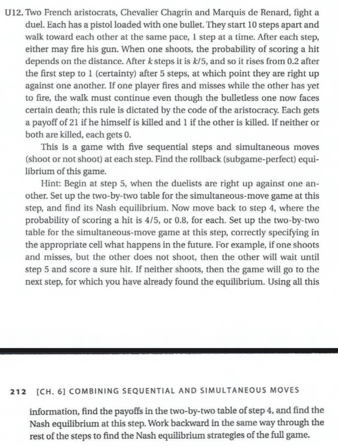 Solved U12. ﻿Two French aristocrats, Chevalier Chagrin and | Chegg.com