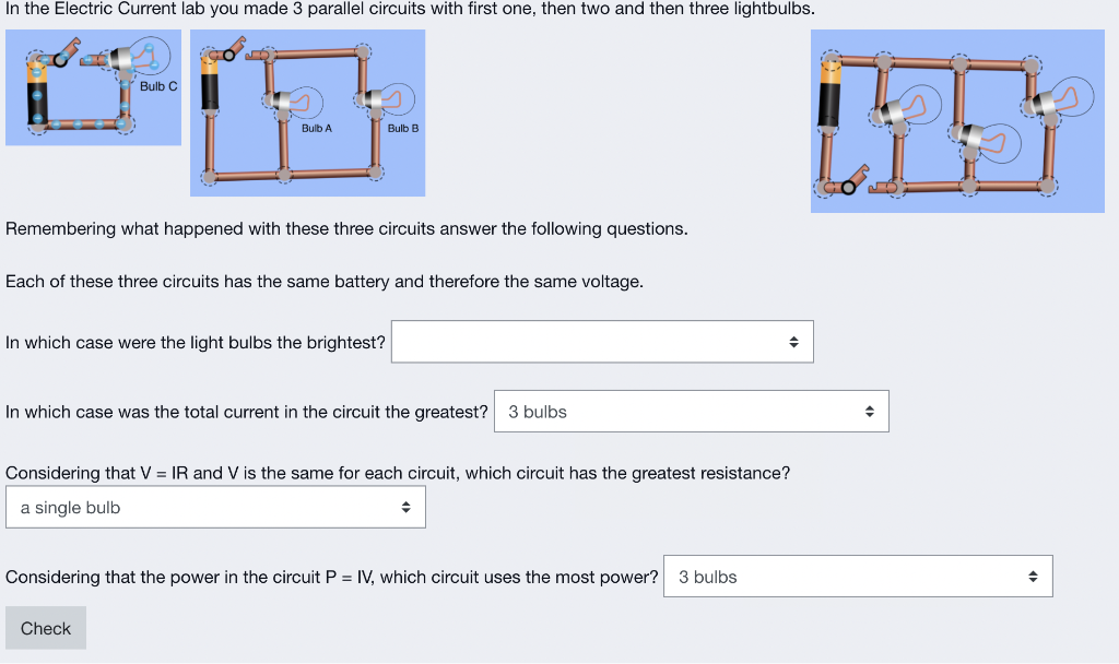 Solved In the Electric Current lab you made 3 series | Chegg.com
