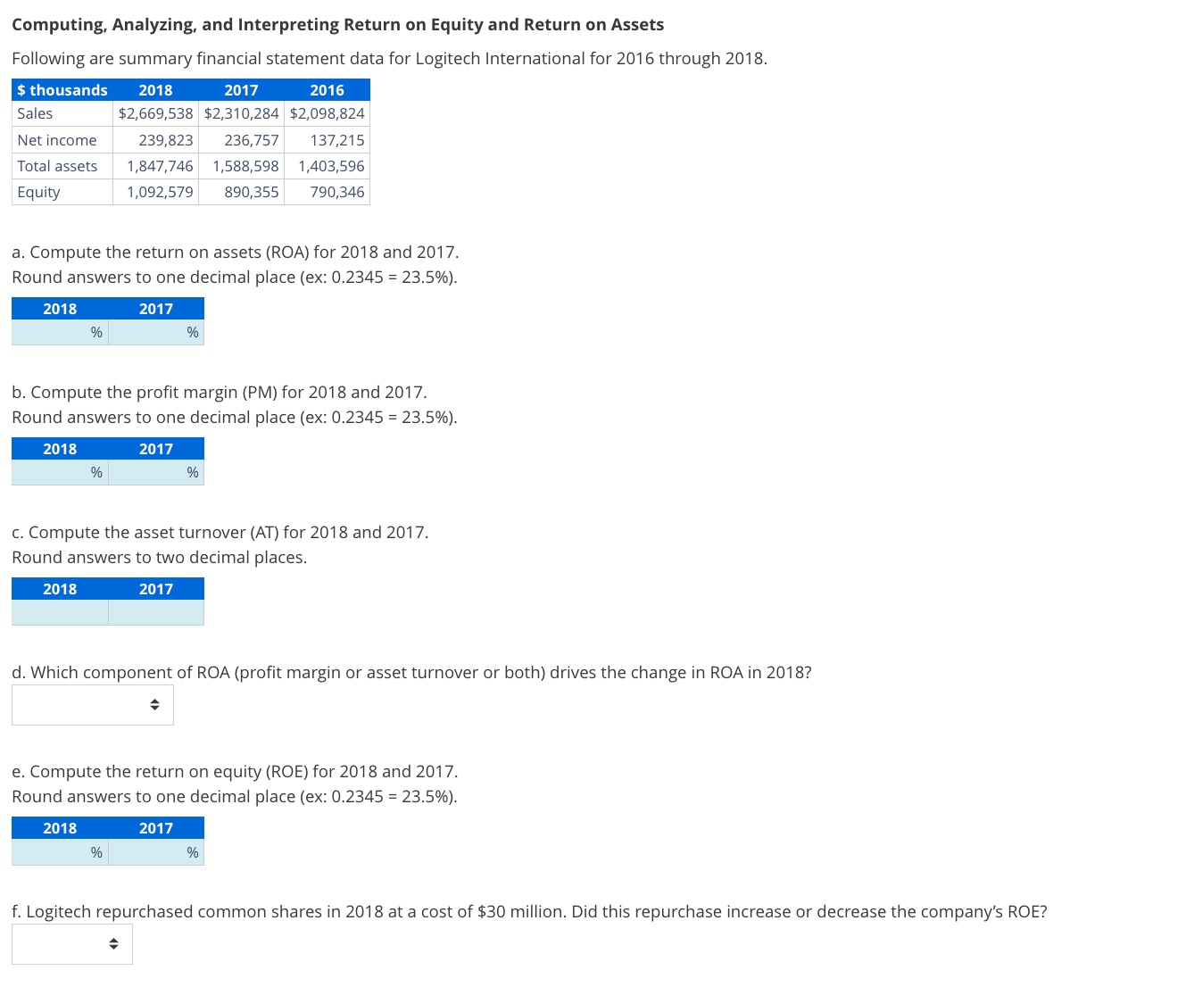 Solved Computing, Analyzing, and Interpreting Return on | Chegg.com