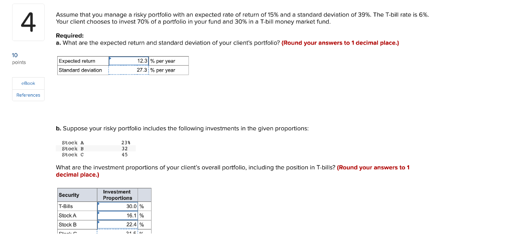 Solved Assume that you manage a risky portfolio with an | Chegg.com