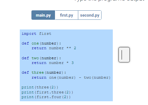 Solved import second. def one (number): return number * 7 | Chegg.com