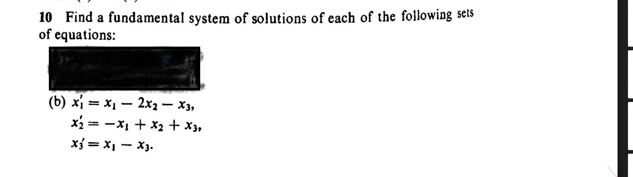 Solved 10 Find a fundamental system of solutions of each of | Chegg.com